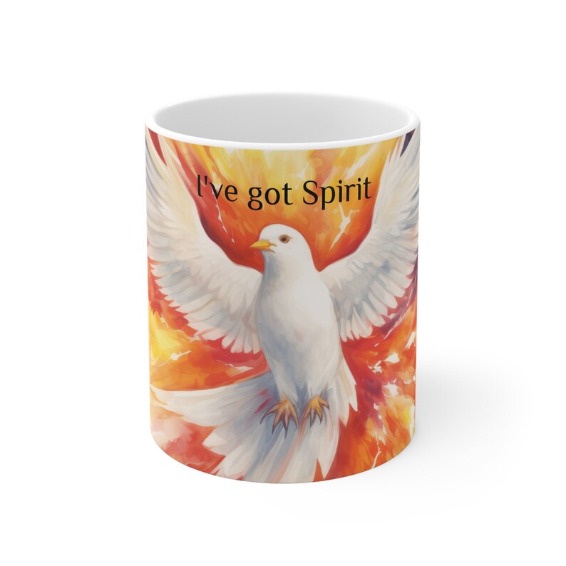 Holy Spirit Coffee Mug White Dove Mug Catholic Home Decor Gift for ...