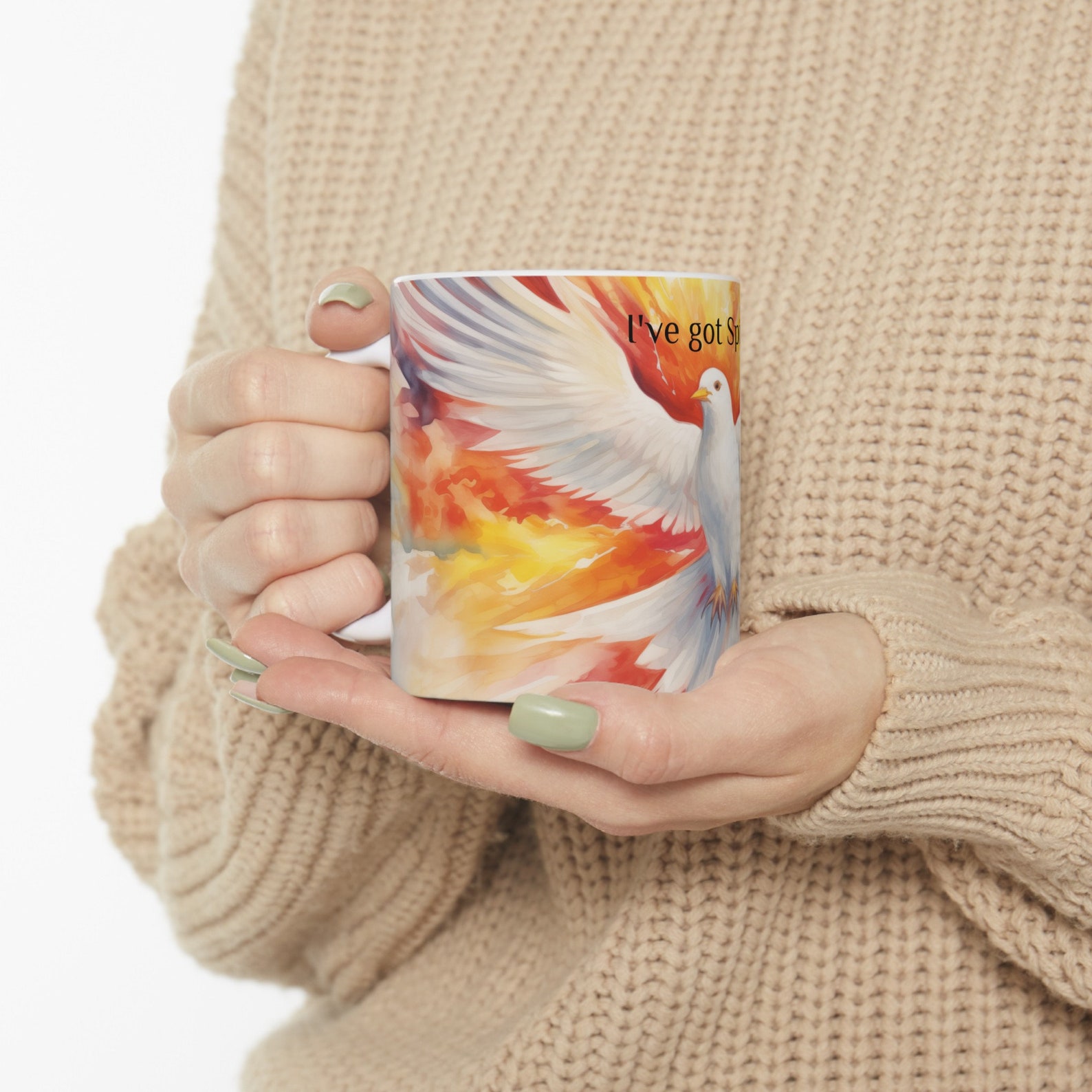 Holy Spirit Coffee Mug White Dove Mug Catholic Home Decor Gift for ...