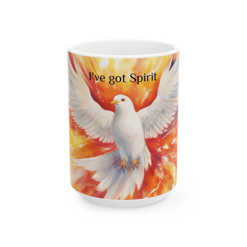 Holy Spirit Coffee Mug White Dove Mug Catholic Home Decor Gift for ...