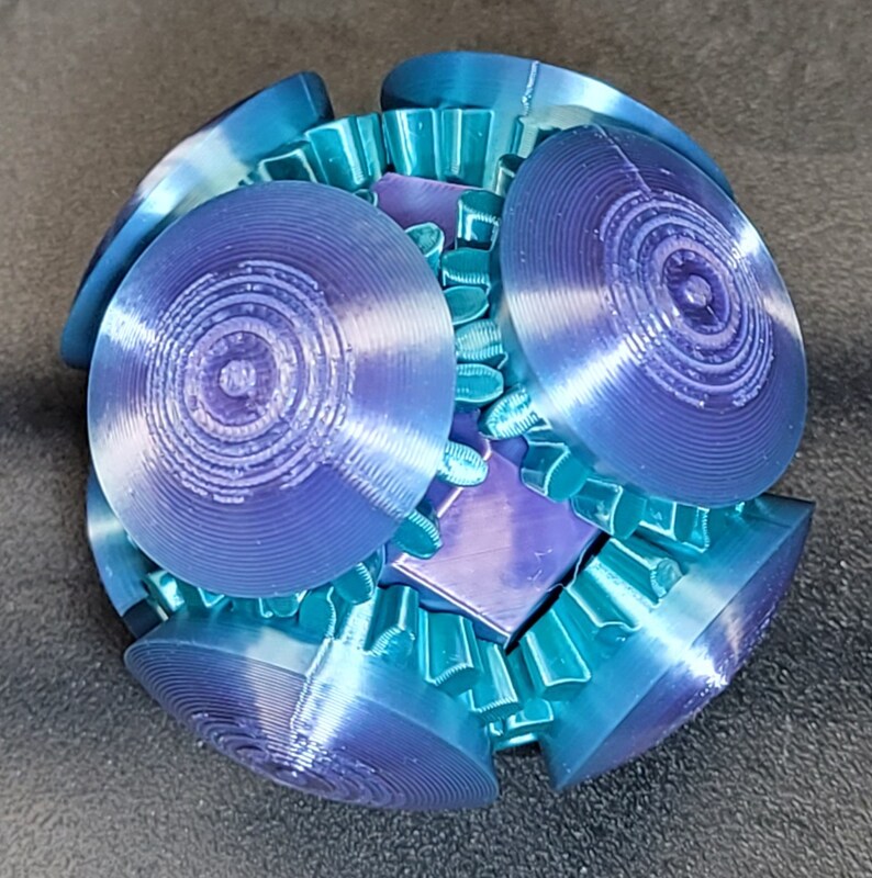 Sensory Spin Gear Ball Toy for Relaxation and Focus Autistic Friendly ...