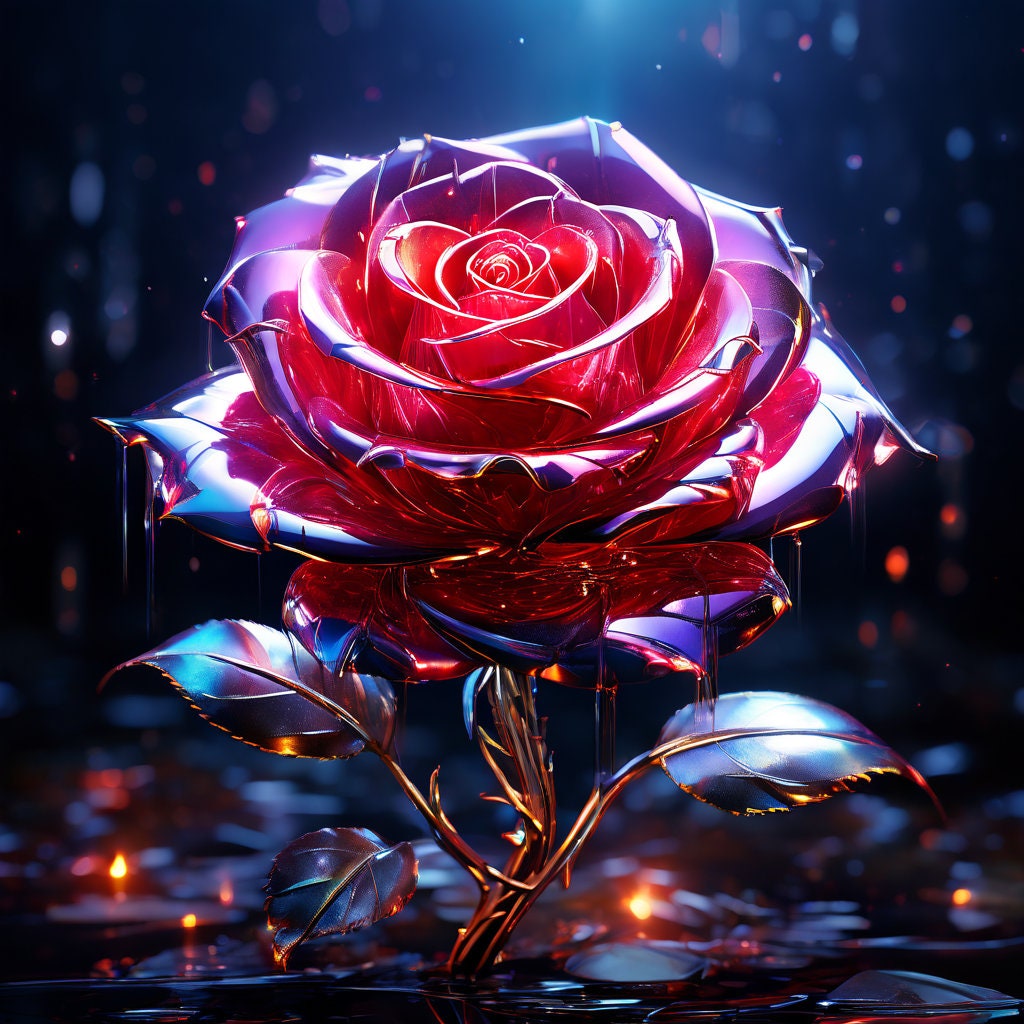 Digital Rose Clipart Set 12 Lovely PNG Files for Craft and Design - Etsy