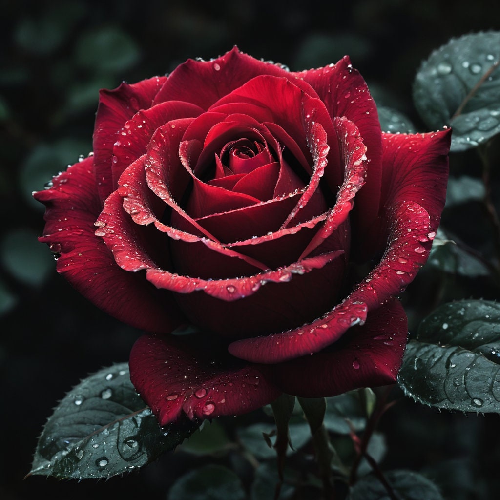 Digital Rose Clipart Set 12 Lovely PNG Files for Craft and Design - Etsy