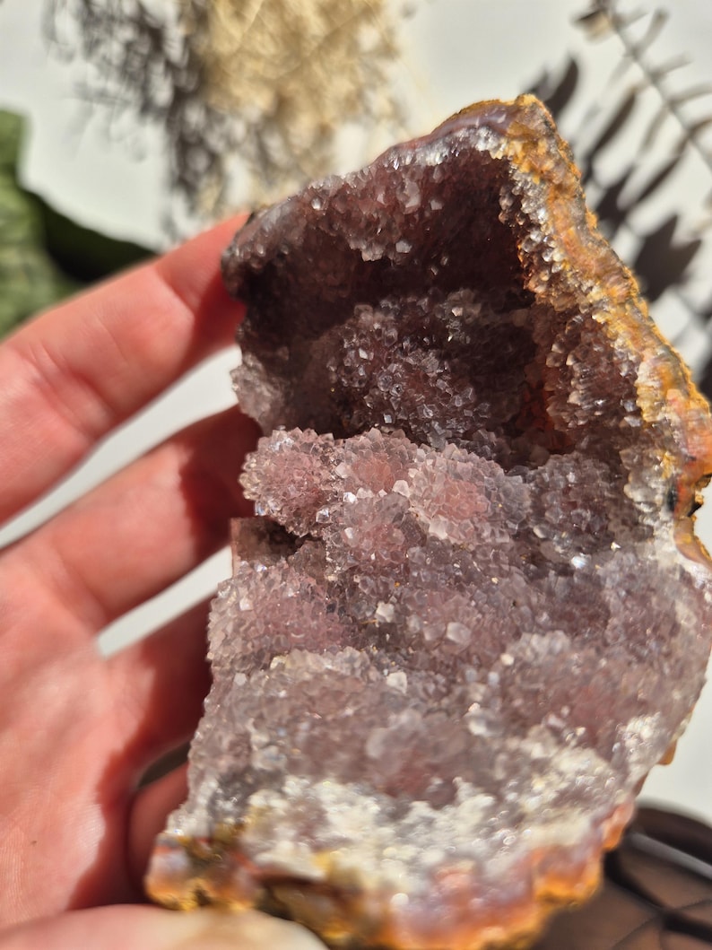 Pink & Lilac Quartz Druzy Cluster From Argentina - Etsy