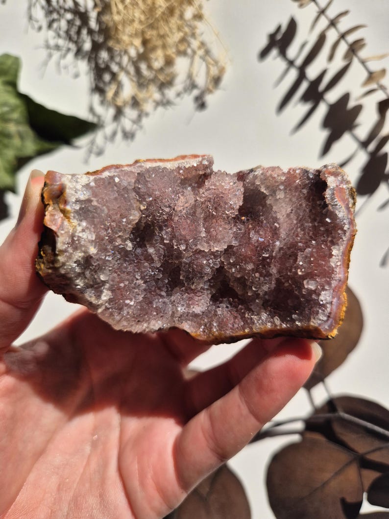 Pink & Lilac Quartz Druzy Cluster From Argentina - Etsy