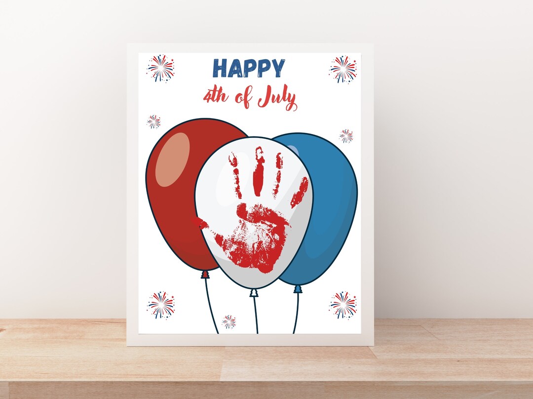 4th of July Toddler Handprint Art - DIY Independence Day Activity for ...