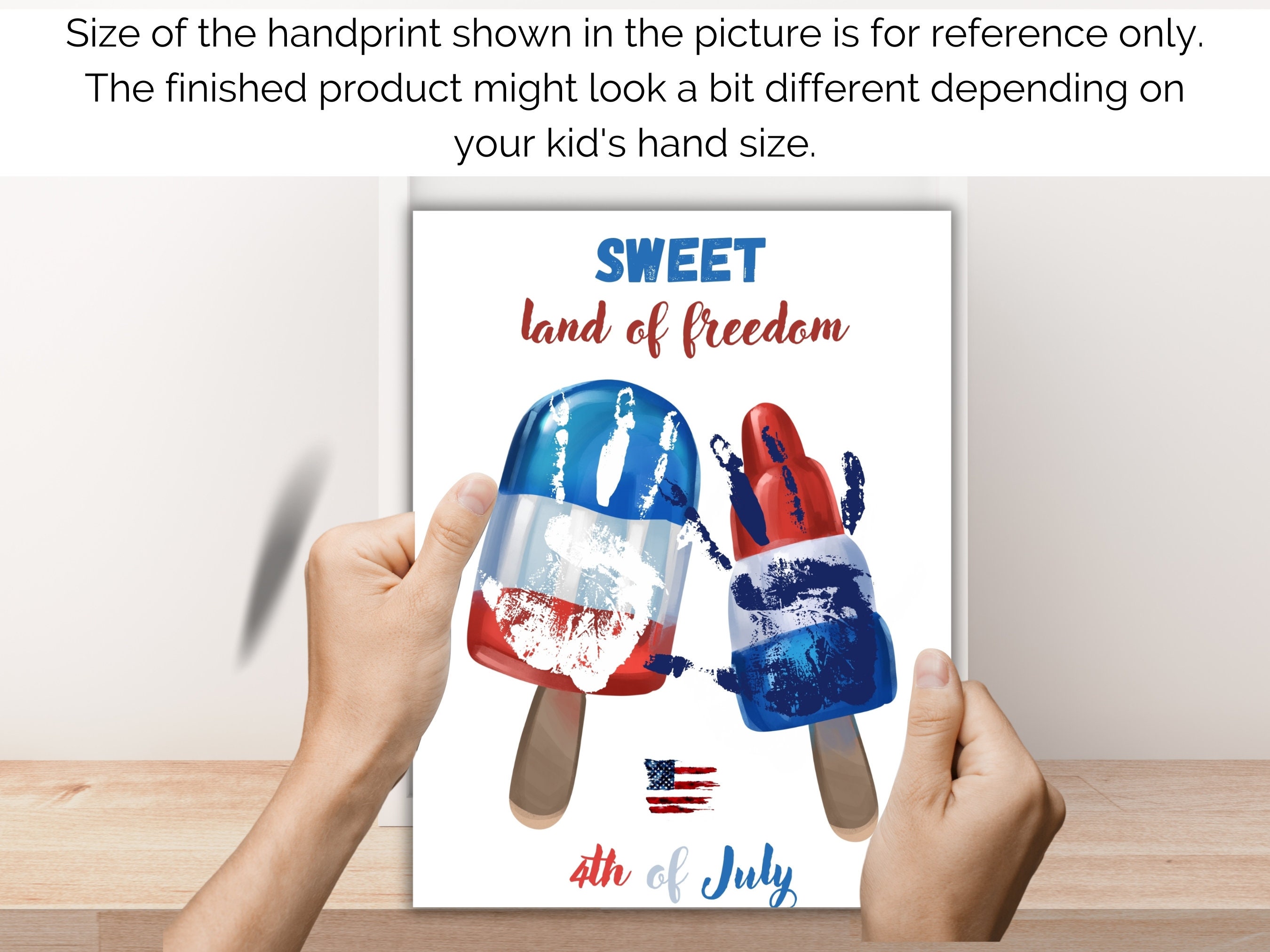 4th of July Handprint Craft, Independence Day Activity, Patriotic Kids ...