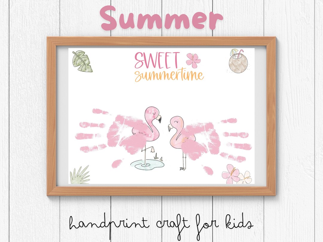 Summer Handprint Craft for Kids - Fun Baby Activity, Easy Toddler DIY ...