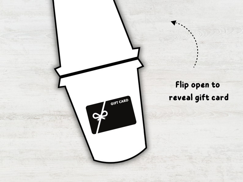 Gift Card Holder Coffee Mug Printable for Teacher Thank You Coffee ...
