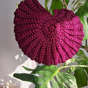 Purple Shell Bag Handmade Crochet Seashell Purse Boho Chic Handbag ...