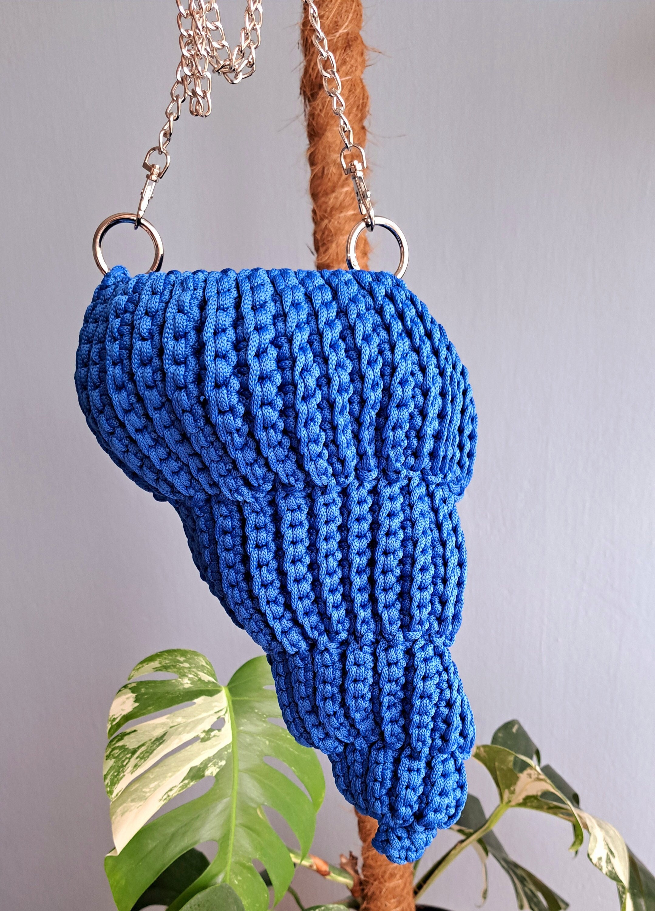 Spiral Seashell Crochet Bag,ocean-inspired Handbag, Unique Beach Purse ...