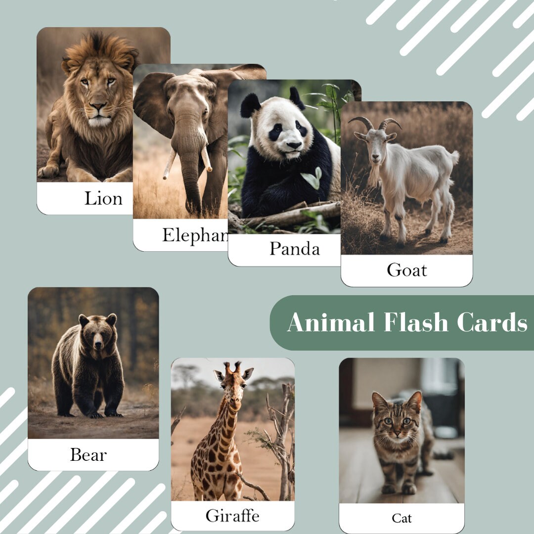 Farm Animals Svg Printable Flashcards, Toddler Learning Busy Book ...