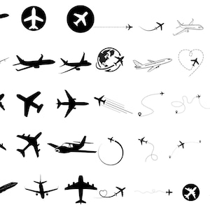 Airplane SVG Bundle, Plane Monograms, Airplane Sublimation Designs ...