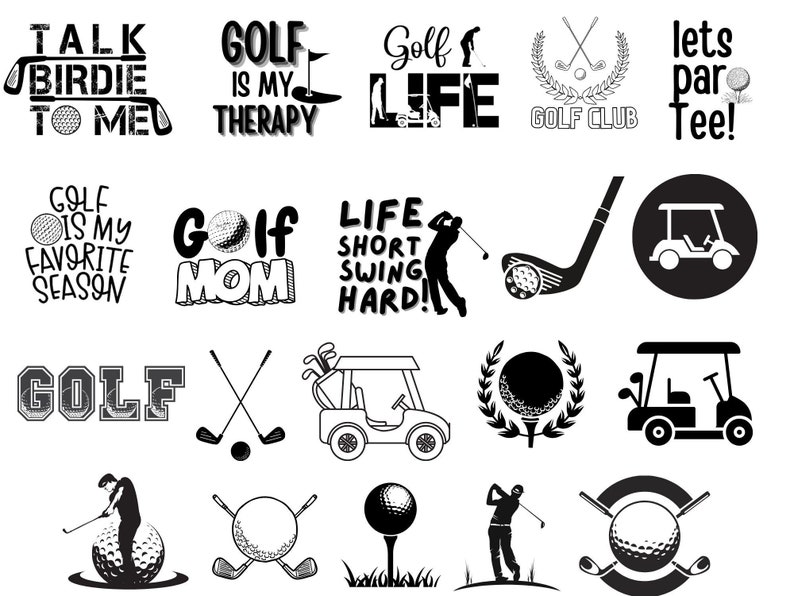 Golf SVG Bundle, Golfing SVG Files, Golf Mom Svg, Golf Cut Files for ...