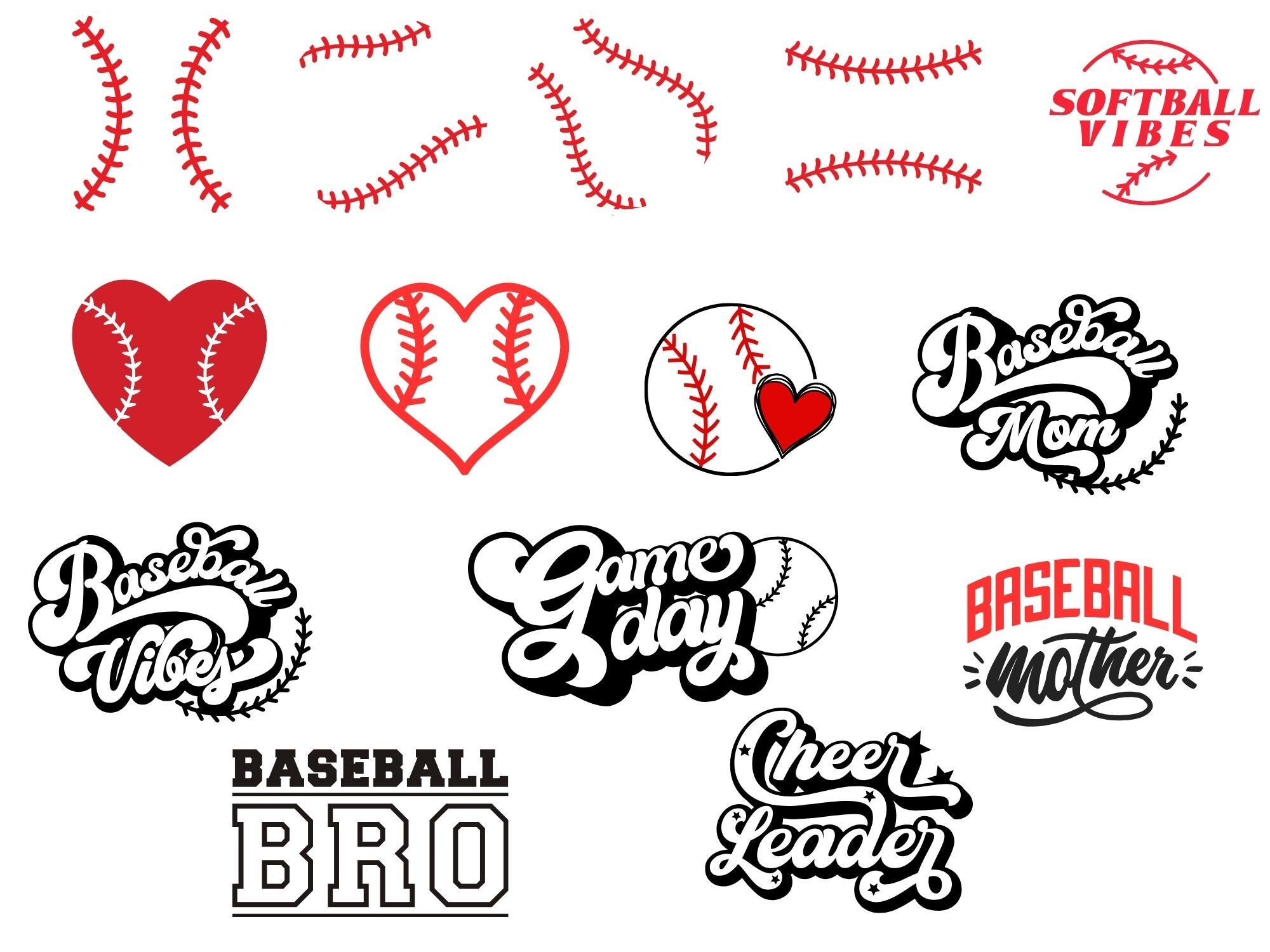 Baseball SVG Bundle, Baseball SVG for Kids, Baseball Font Svgs ...