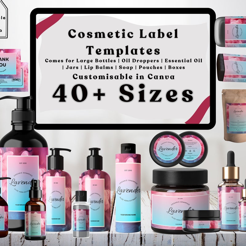 Cosmetic Labels - Etsy
