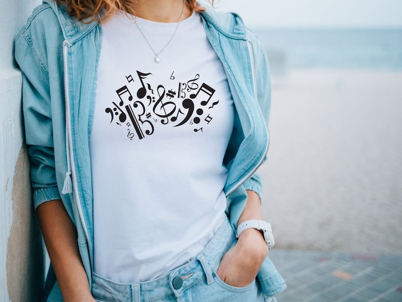 Musical Notes SVG Bundle, Music Notes Cut Files, Notes Monograms ...
