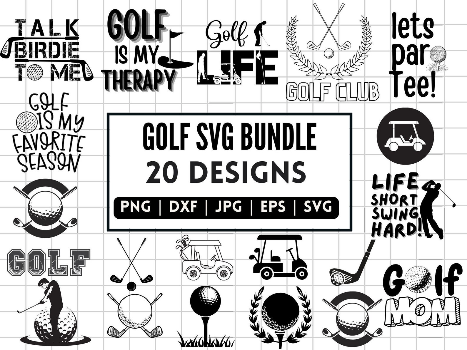 Golf SVG Bundle, Golfing SVG Files, Golf Mom Svg, Golf Cut Files for ...