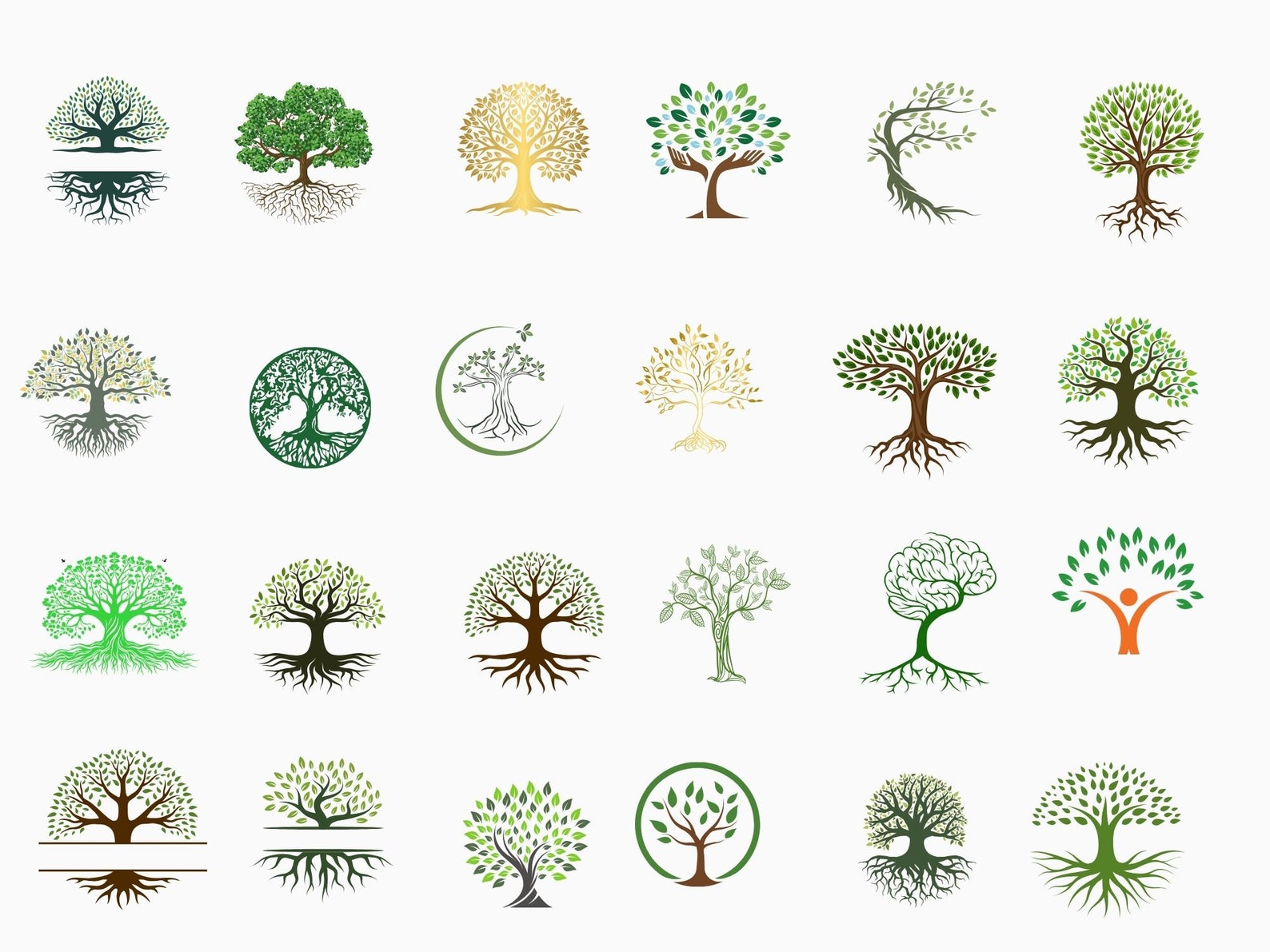 Tree of Life SVG Bundle, Tree Designs Vector Files, Tree of Life PNG ...