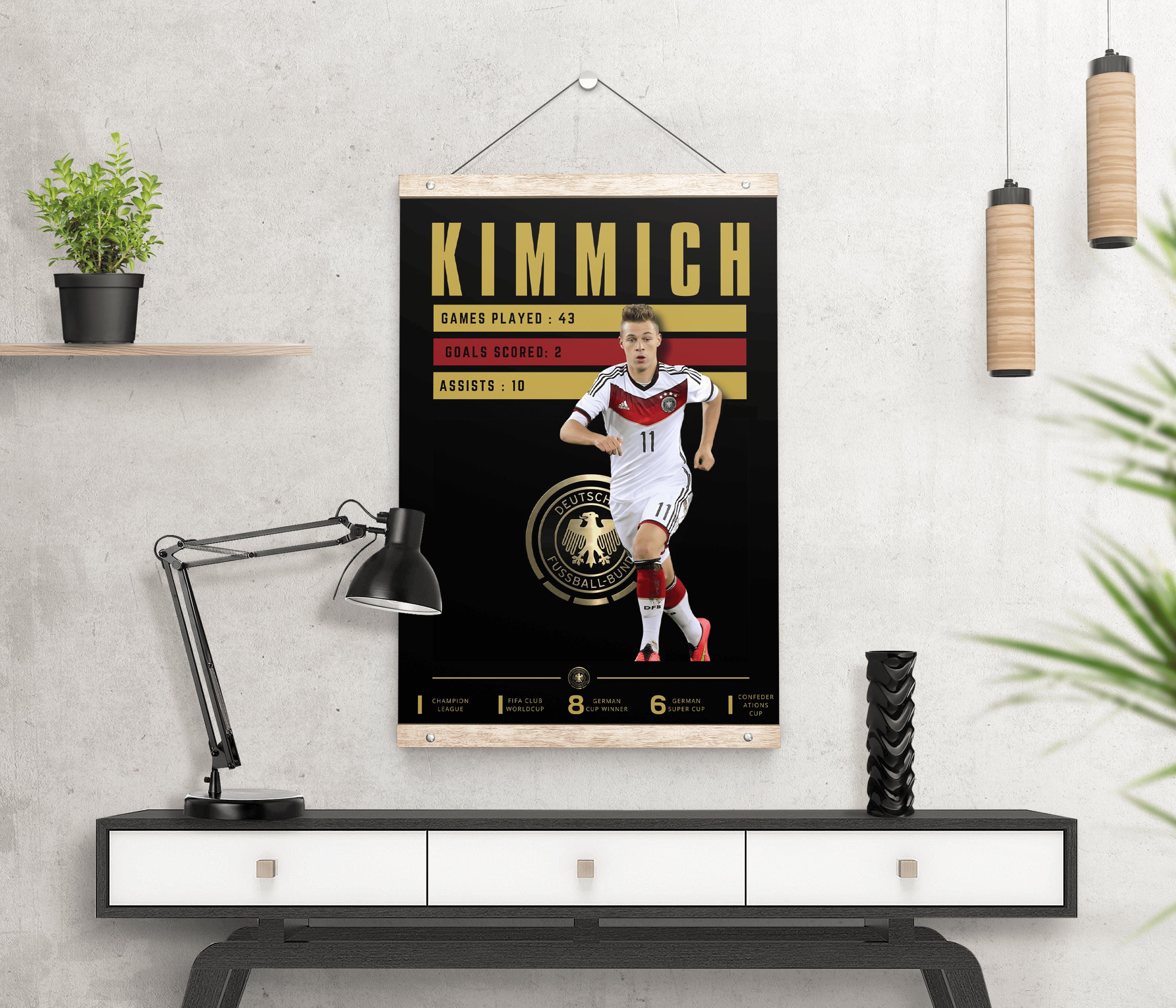 Joshua Kimmich Poster, Digital Download Poster, Germany Football Team ...
