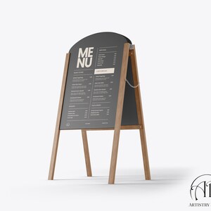 Restaurant Menu Template, Burgers, Sandwiches, BBQ Menu Design, Modern ...