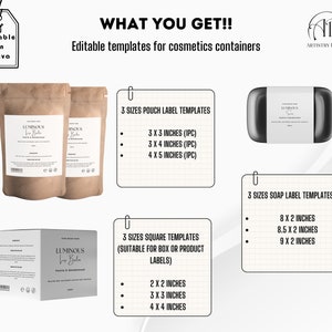 40+ Editable Cosmetic Label Templates, Custom Label Template, Custom ...