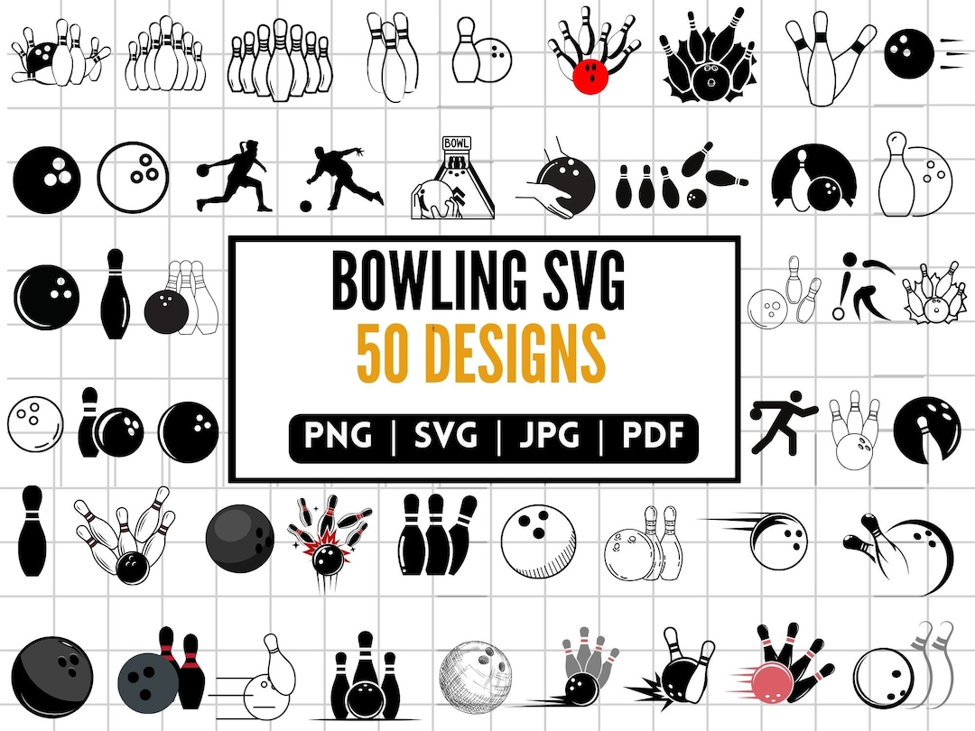 Bowling SVG Bundle, Bowling SVG, Bowling Split Monogram Svg, Sports Svg ...