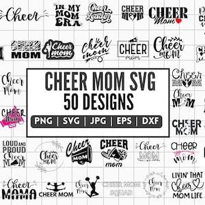 Cheer Mom SVG Bundle, Cheer Mama Designs PNG, in My Cheer Mom Era ...