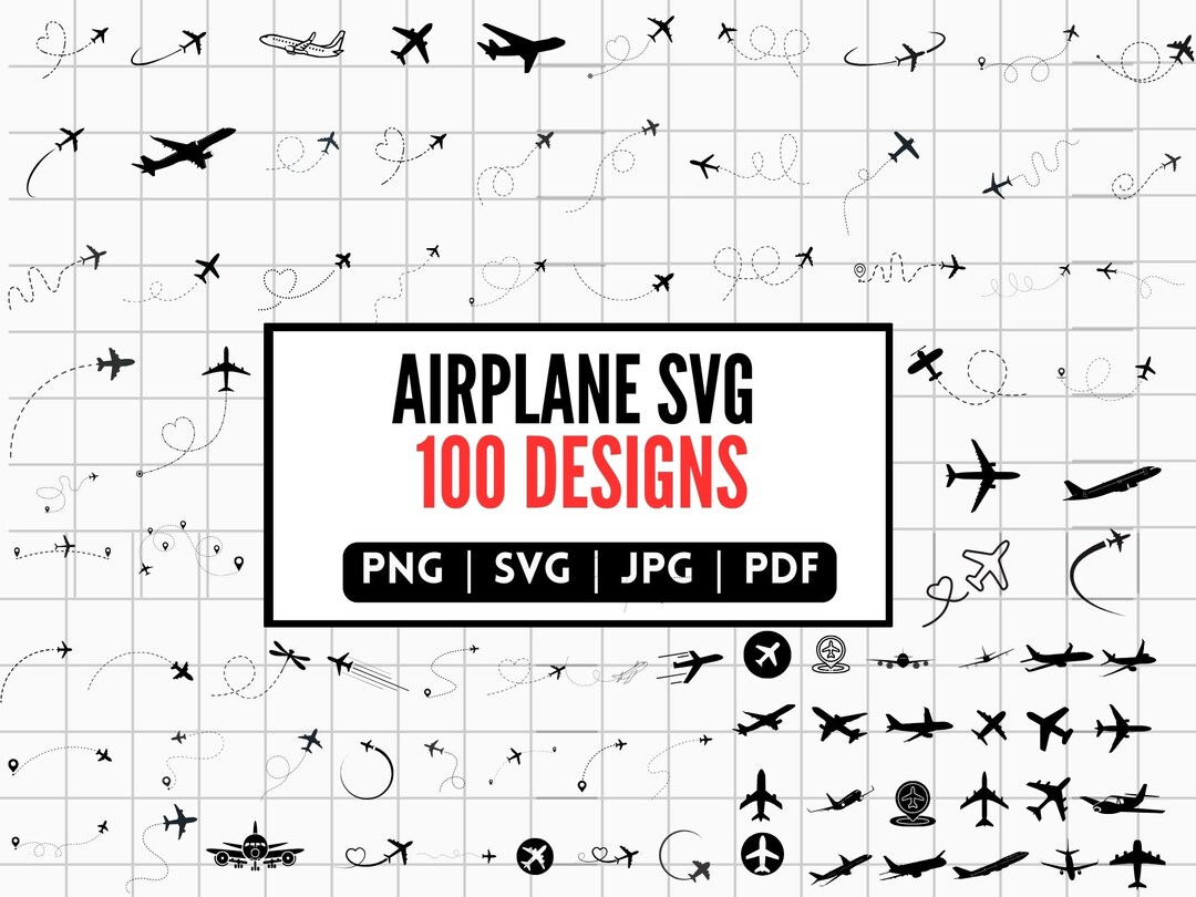 Airplane SVG Bundle, Plane Monograms, Airplane Sublimation Designs ...
