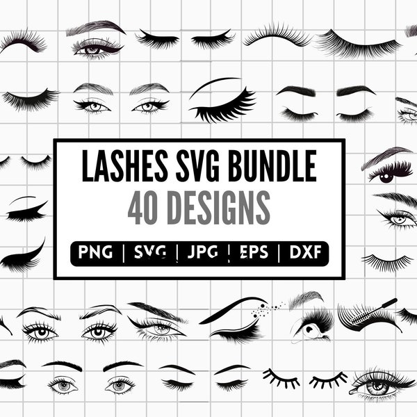 Lashes Svg - Etsy