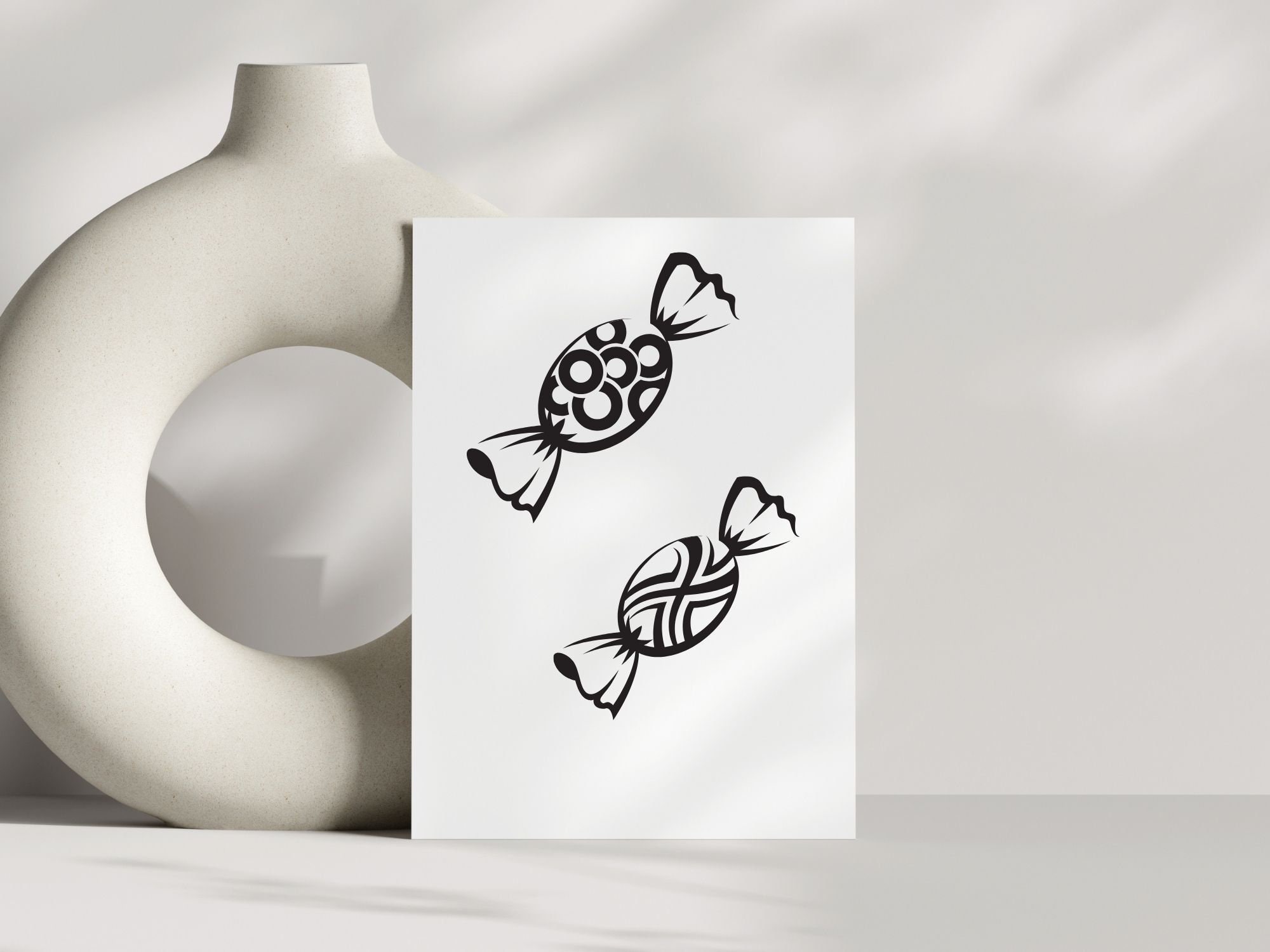 Candy SVG Bundle, Sweets PNG Designs, Candy Doodle Art, Candy Sticker ...