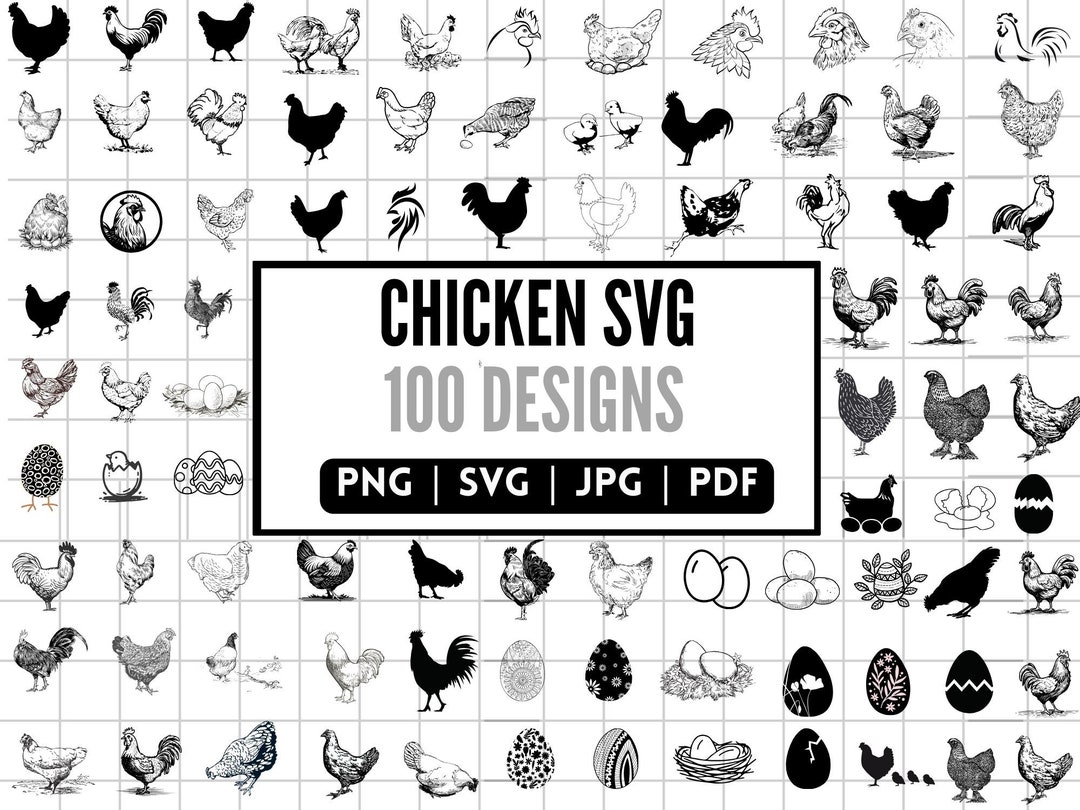 Chicken SVG Bundle, Chicken PNG Bundle, Chicken Clipart, Chicken SVG ...
