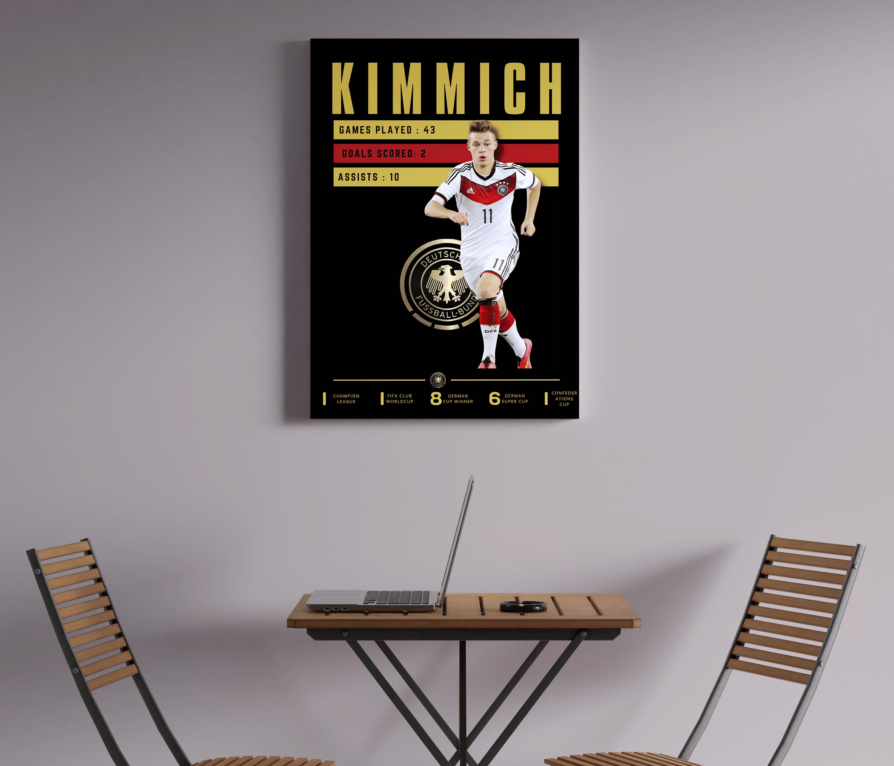 Joshua Kimmich Poster, Digital Download Poster, Germany Football Team ...