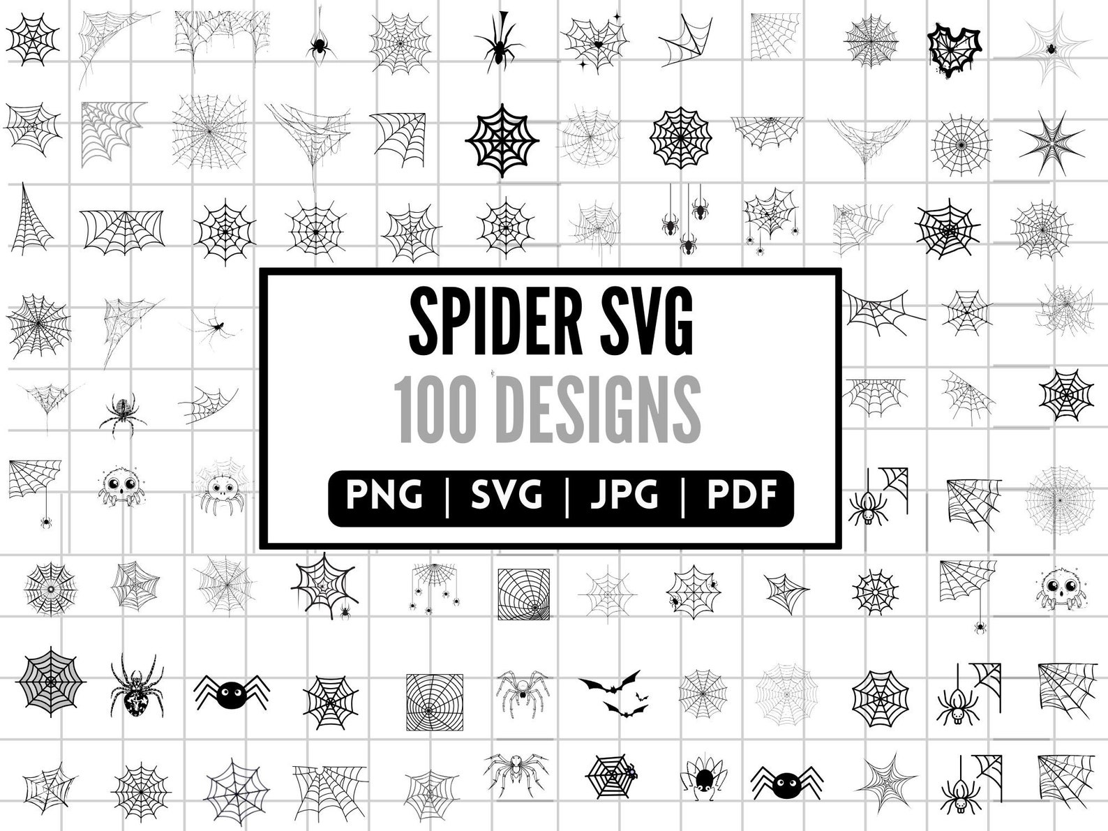 Spider Web SVG Bundle, Spider Web PNG Bundle, Spider Web Clipart ...