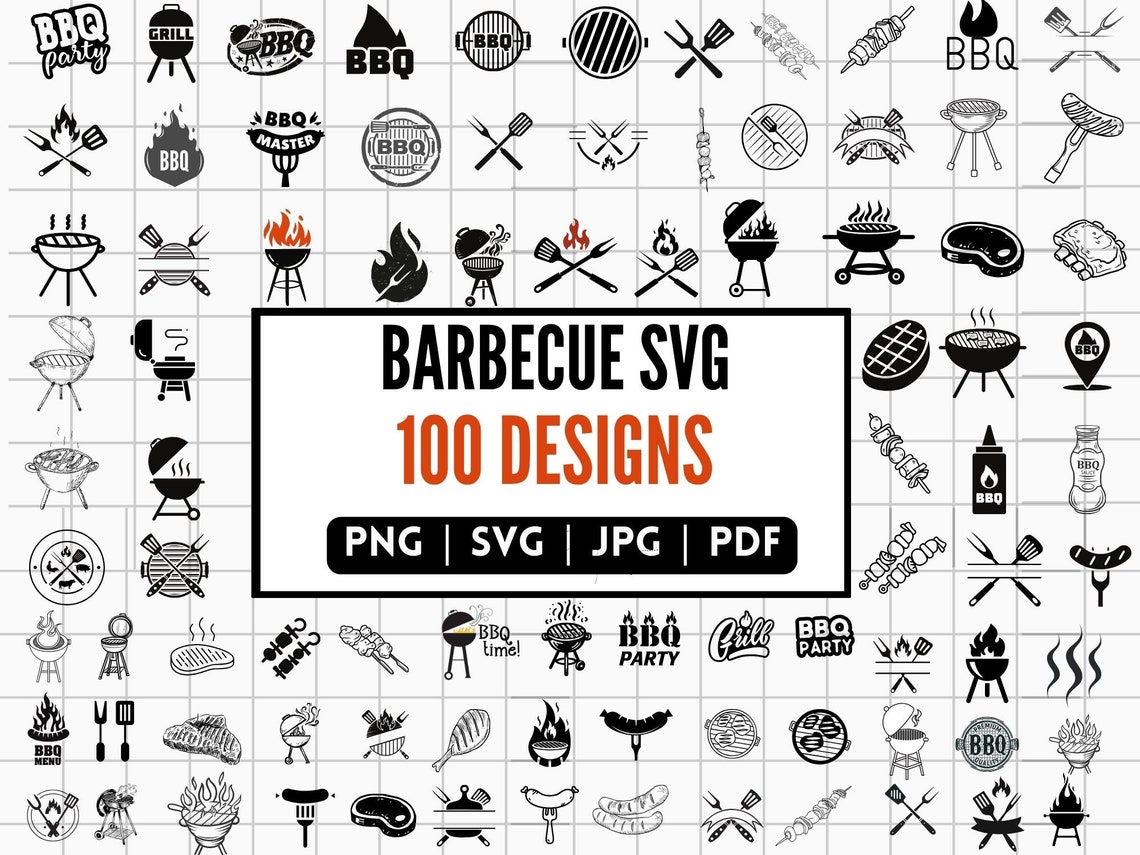 Barbeque SVG Bundle, BBQ PNG Designs, Bbq and Grilling Sublimation, Bbq ...