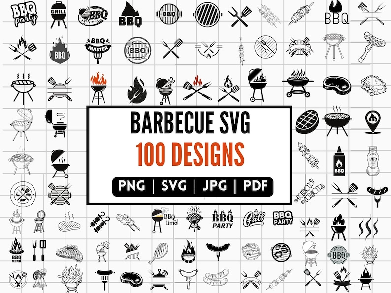 Barbeque SVG Bundle, BBQ PNG Designs, Bbq and Grilling Sublimation, Bbq ...