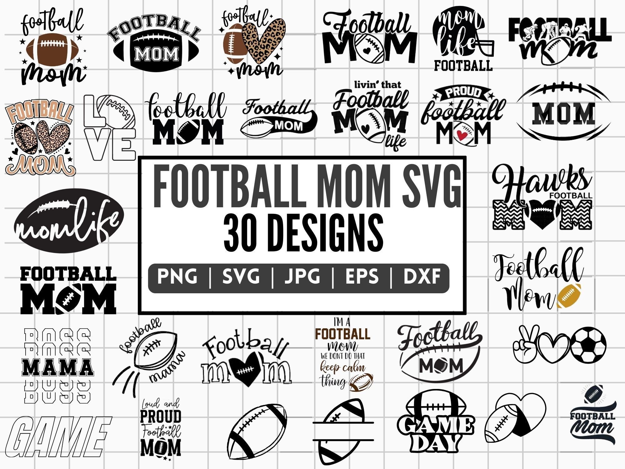 Football Mom Svg Bundle In My Football Mom Era Png Sports Mom Svg