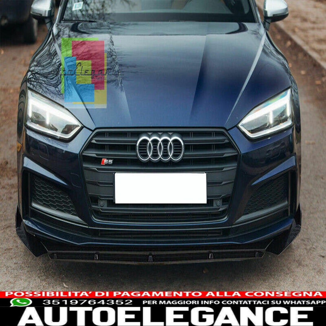 Audi A5 F5 Front Bumper Splitter Gloss Black Rs Look 3p - Etsy