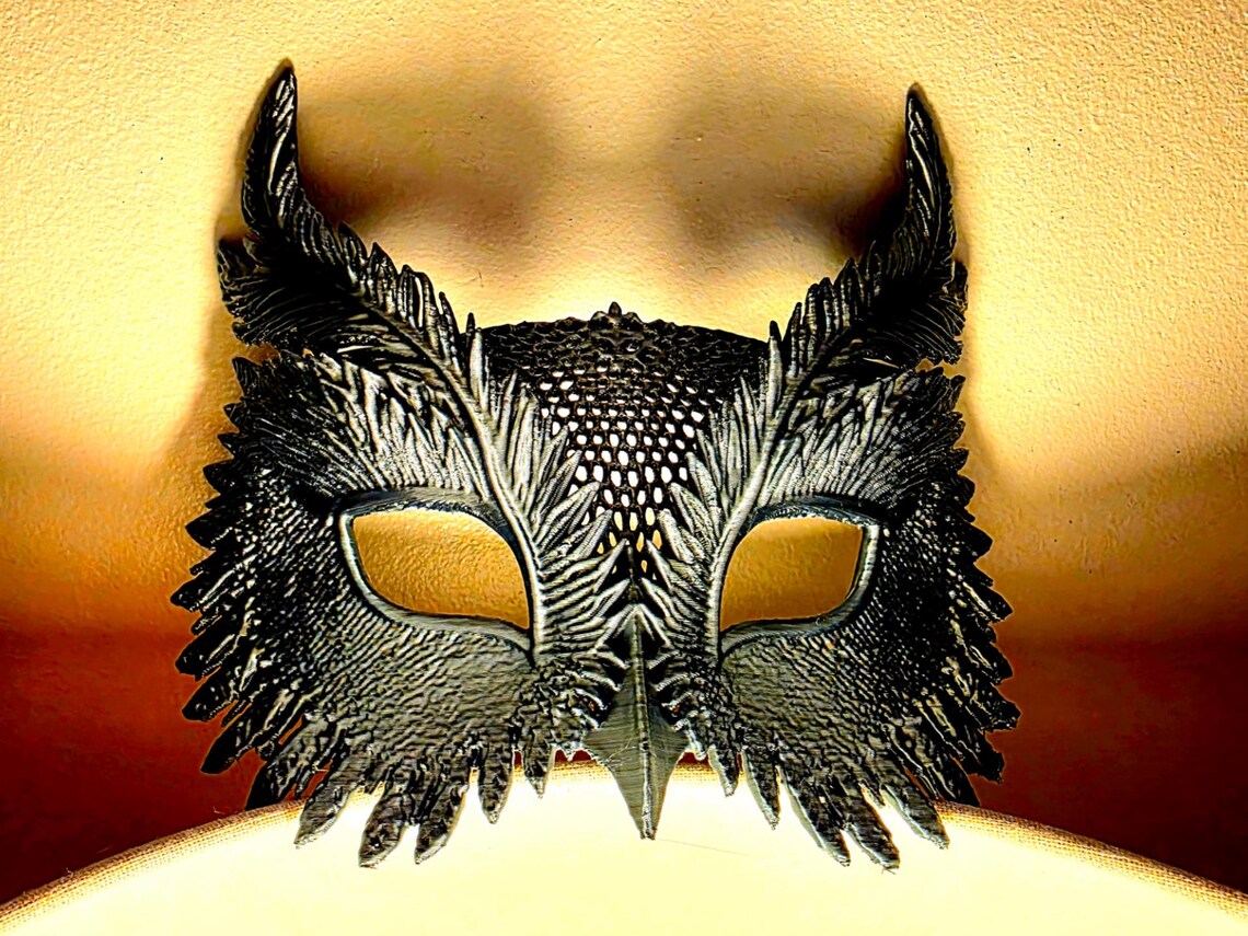 Owl Mask (wearable) - Etsy