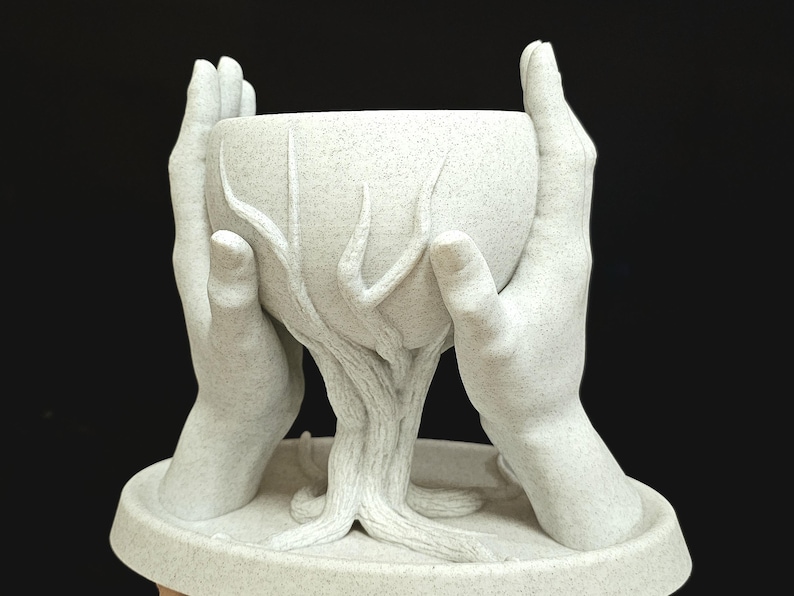 Dual Hand Tree of Life Planter– Unique Modern Decorative Pot - Etsy