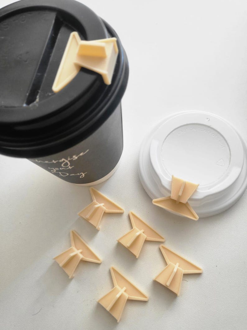 Reusable Coffee Lid Stopper – 3D Printed Splash Guard for Coffee Shops ...