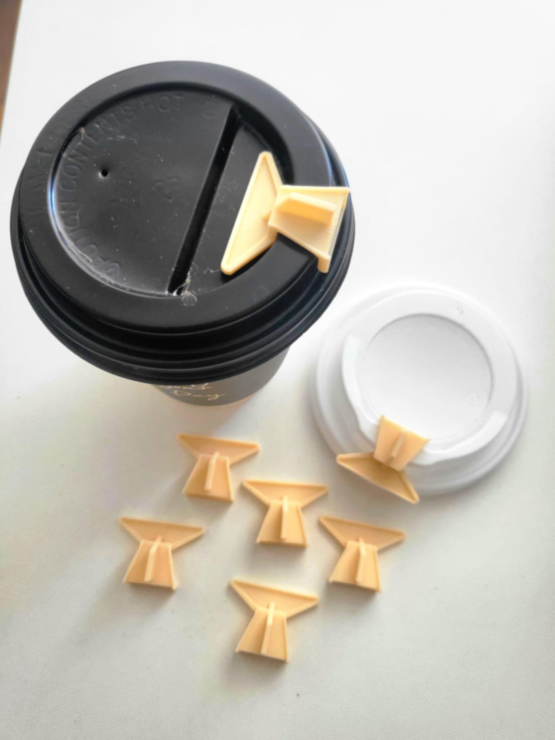 Reusable Coffee Lid Stopper – 3D Printed Splash Guard for Coffee Shops ...