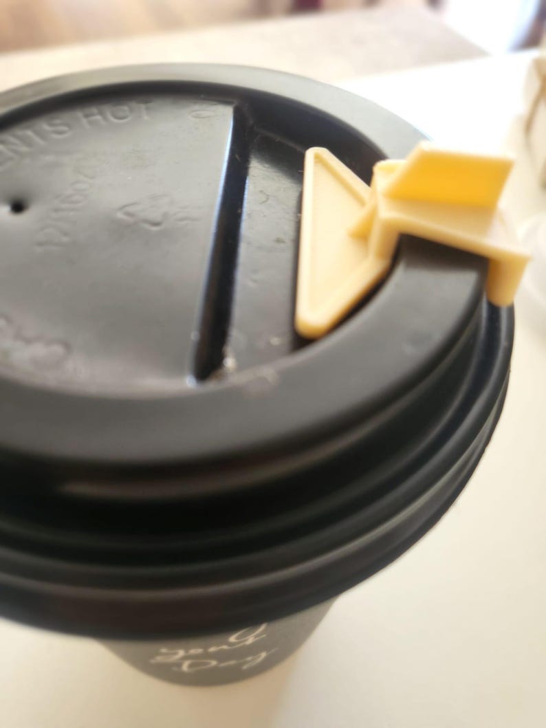 Reusable Coffee Lid Stopper – 3D Printed Splash Guard for Coffee Shops ...