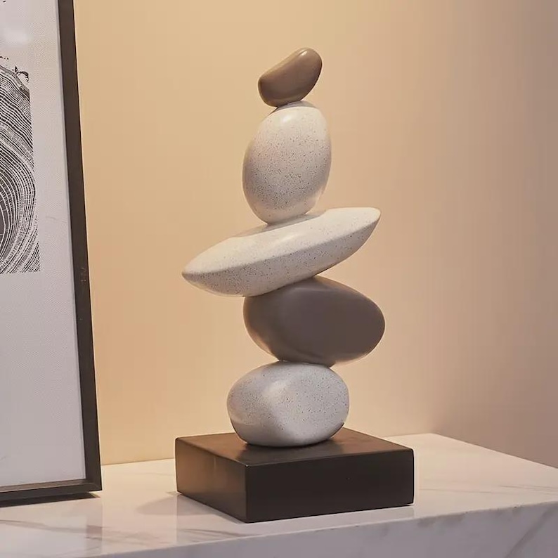 Modern Stone Statue - Sculpture | Modern Home Decor - Etsy