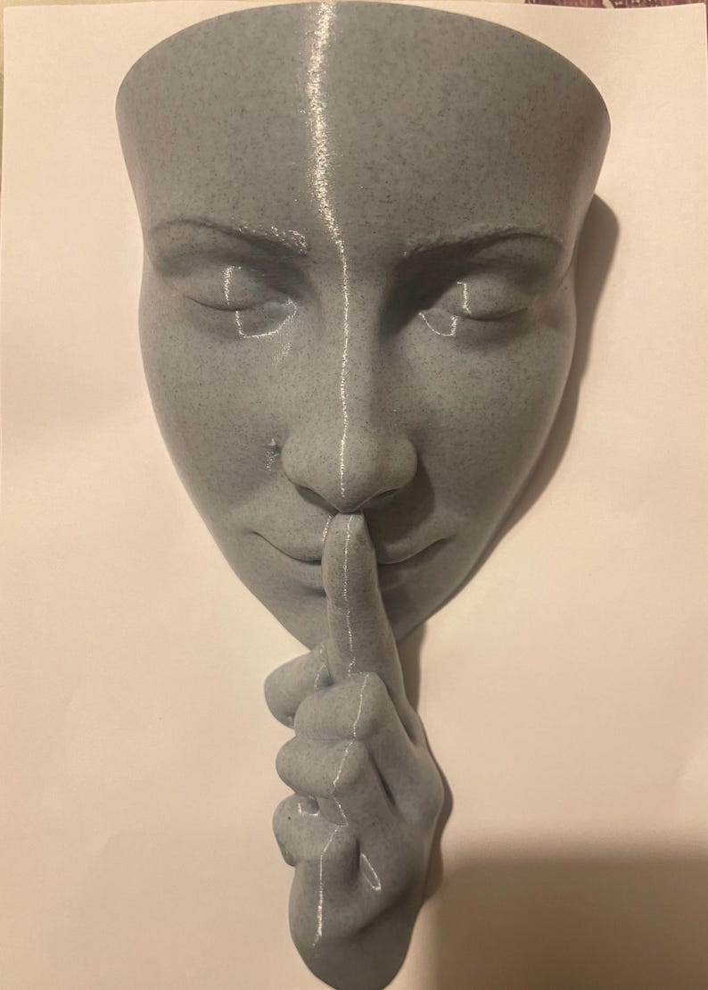 Thinking Face Wall Planter – Unique Modern Decorative Pot - Etsy
