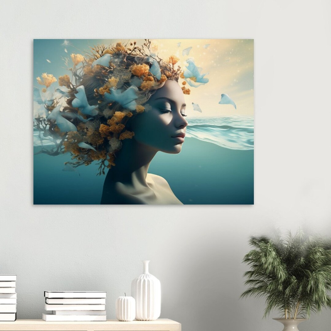 Futuristic Mermaid, Wall Art - Etsy