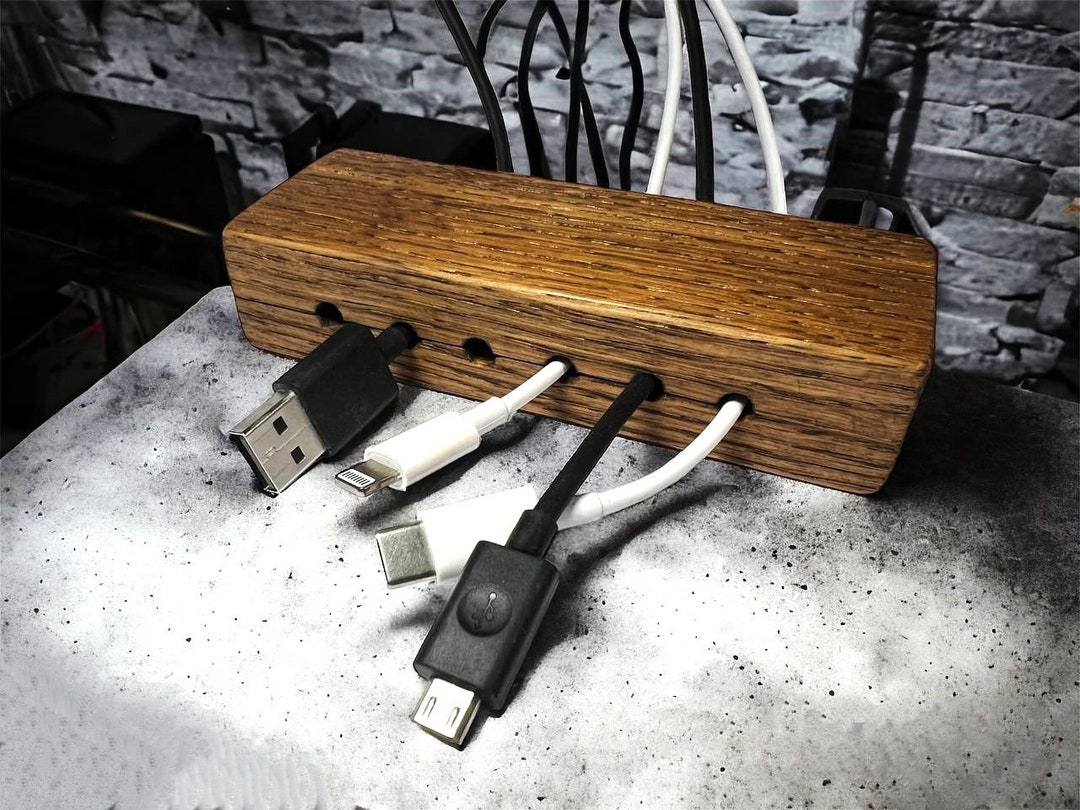 Cable Holder, Desk Organizer, Cord Management System, Personalized ...