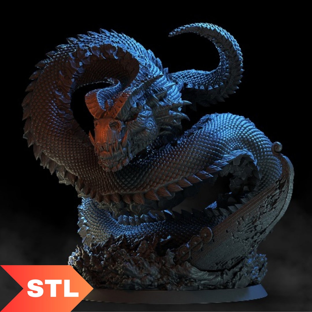 Buy STL FILES for 3D Printing, Dragon Drawing, 3d Print Stl, 3d Printer ...