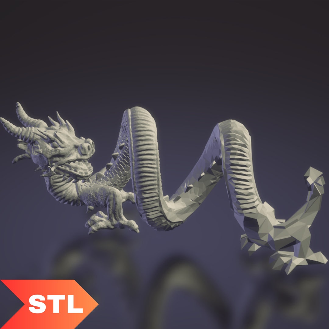 STL FILES for 3D Printing, Dragon Drawing, 3d Print Stl, 3d Printer ...