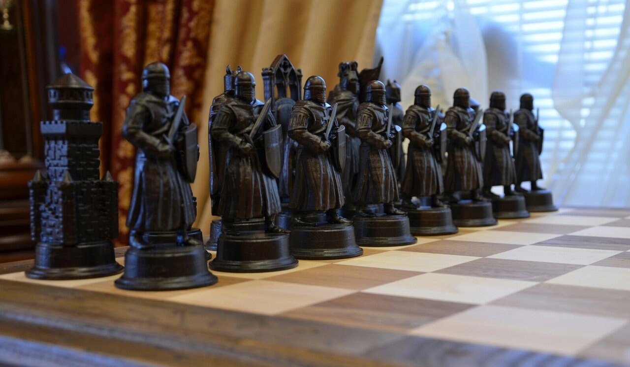 STL FILES for 3D Printing, Chess Set Drawing, 3d Print Stl, 3d Printer ...