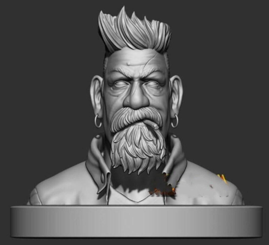 STL FILES for 3D Printing, Barbarian Bust Drawing, 3d Print Stl, 3d ...